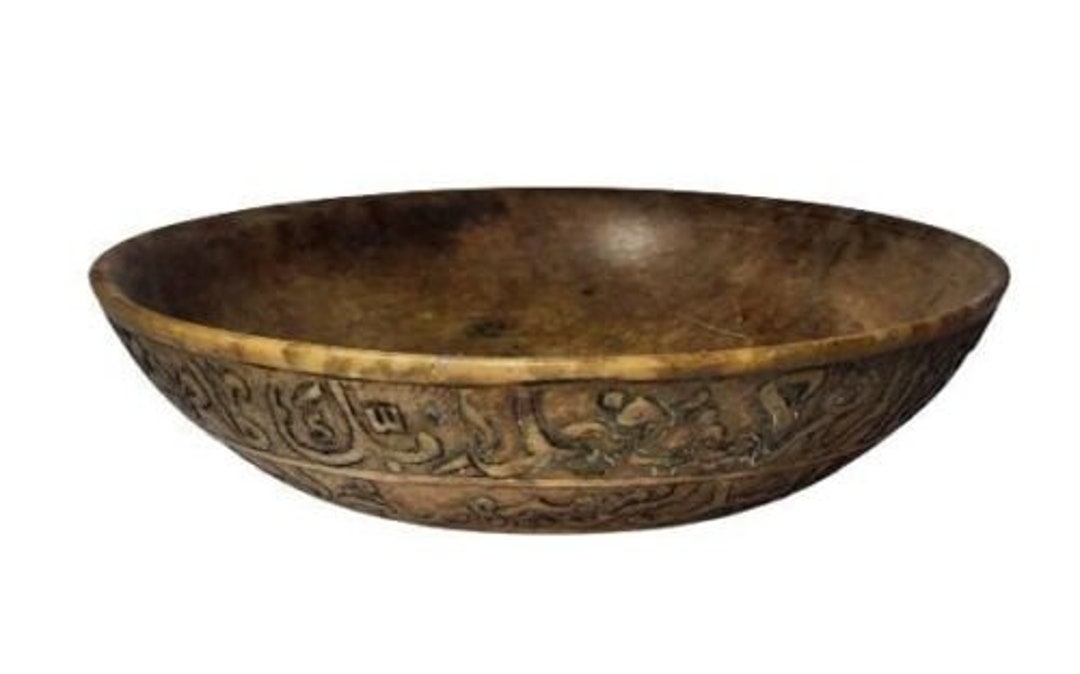 Big Size Islamic Handcarved Mughal Stone Bowl Quran Calligraphy - Etsy