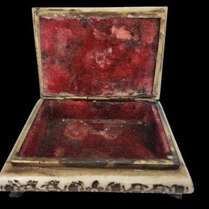 Rare Islamic Mughal Handmade Stone Box Inscribed With Quran Verses ...