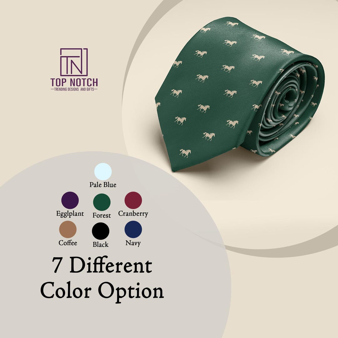 Men’s Horse Tie, Equestrian Necktie, Horse Lover Gift, Western Wedding ...