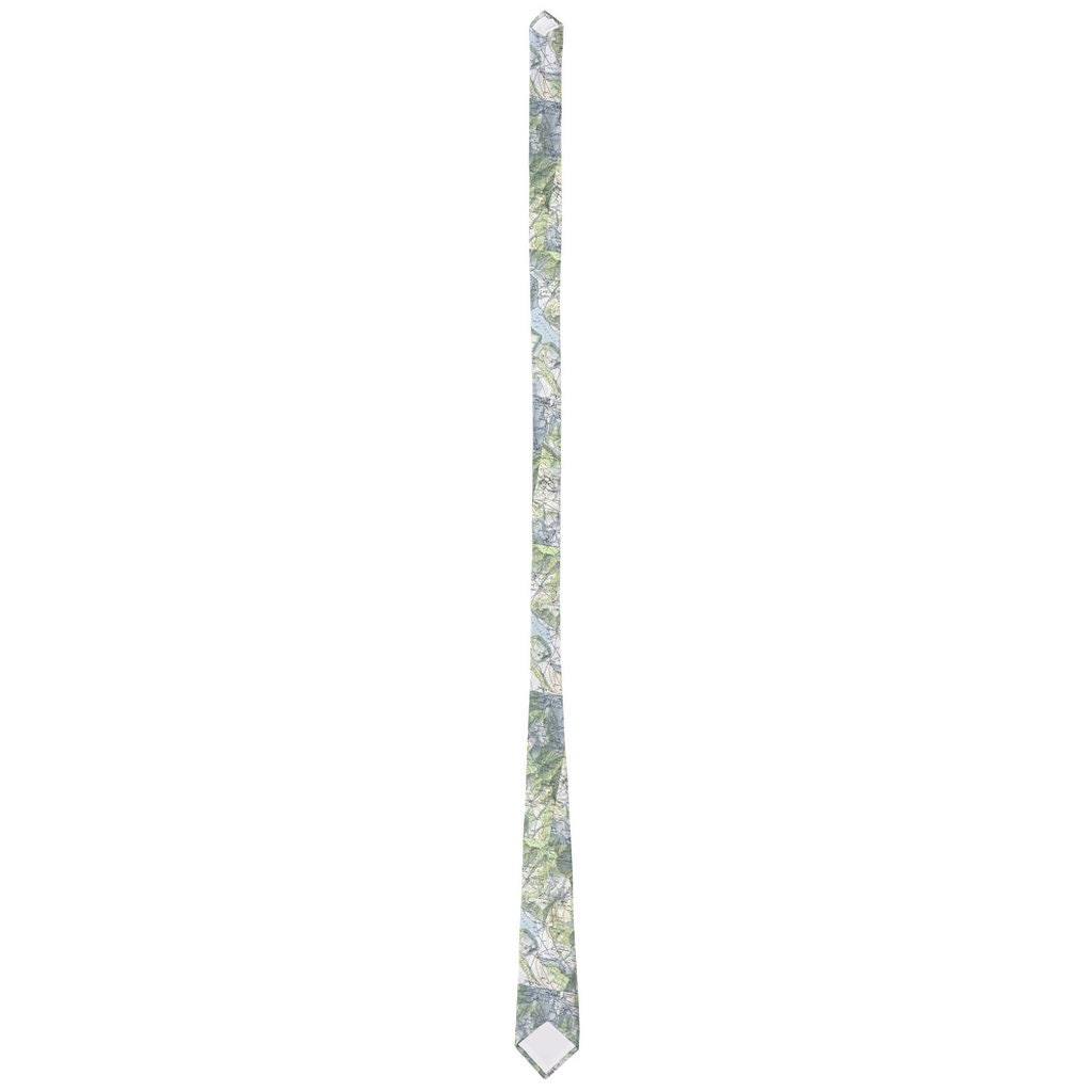 Swiss Map Necktie Topographic Map Tie Gift for Hiker - Etsy