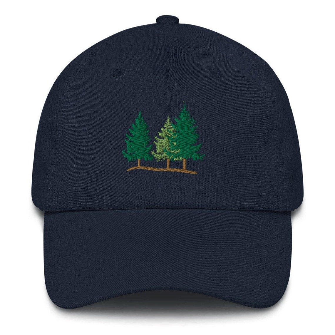 Pine Tree Embroidered Hat |hiking Nature Cap| Outdoors Forest Dad Cap ...