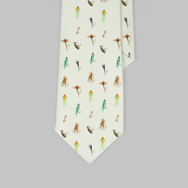 Fly Fishing Tie Fishing Lover Tie Fish Necktie for Him - Etsy