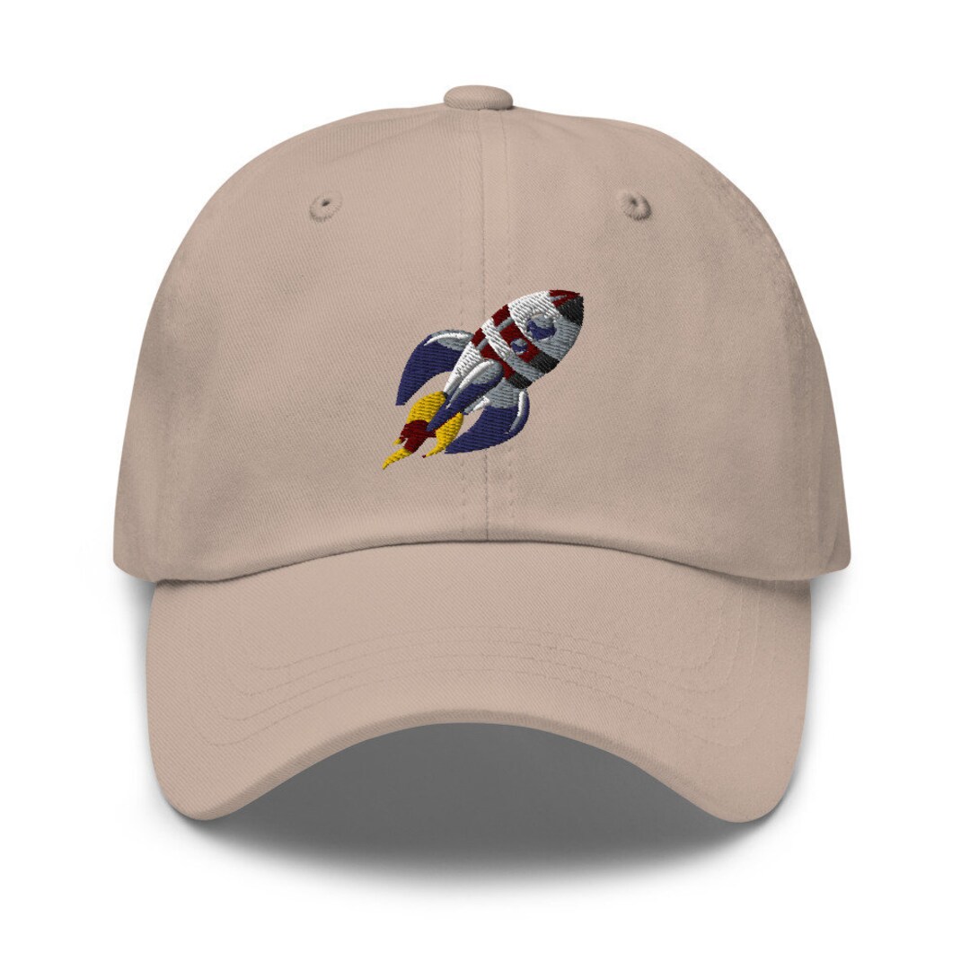 Rocket Embroidered Hat | Embroidered to Order | Rocket Dad Cap Hat ...