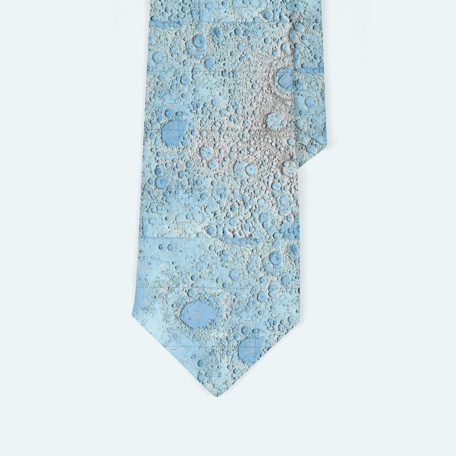 Moon Surface Tie, Moon Map Topography Tie, Space Lovers Gift, Engineer ...