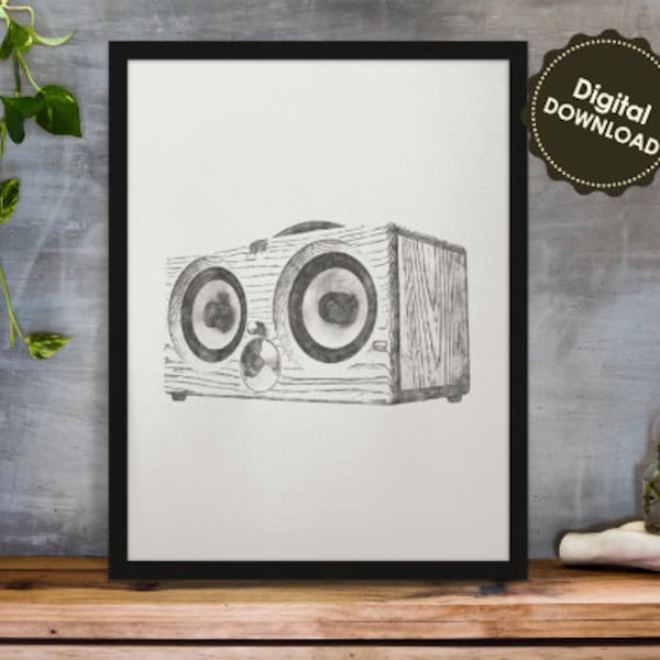 Speaker Wall Art - Etsy