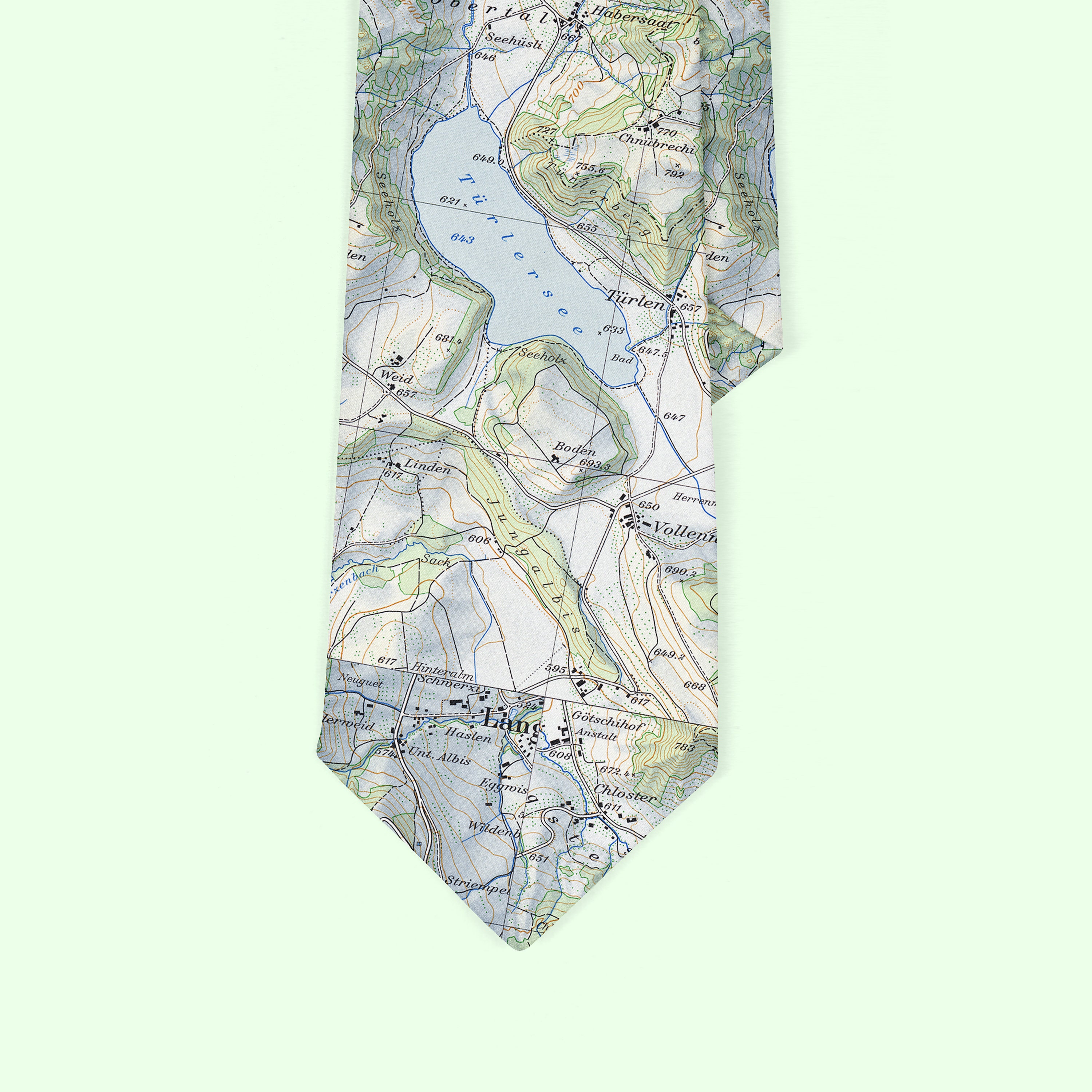 Swiss Map Necktie Topographic Map Tie Gift for Hiker - Etsy