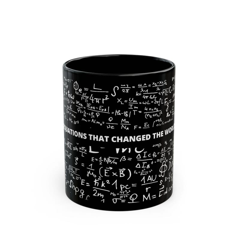 Equations That Changed the World Mug, Math Physics Gift, Science Lover ...