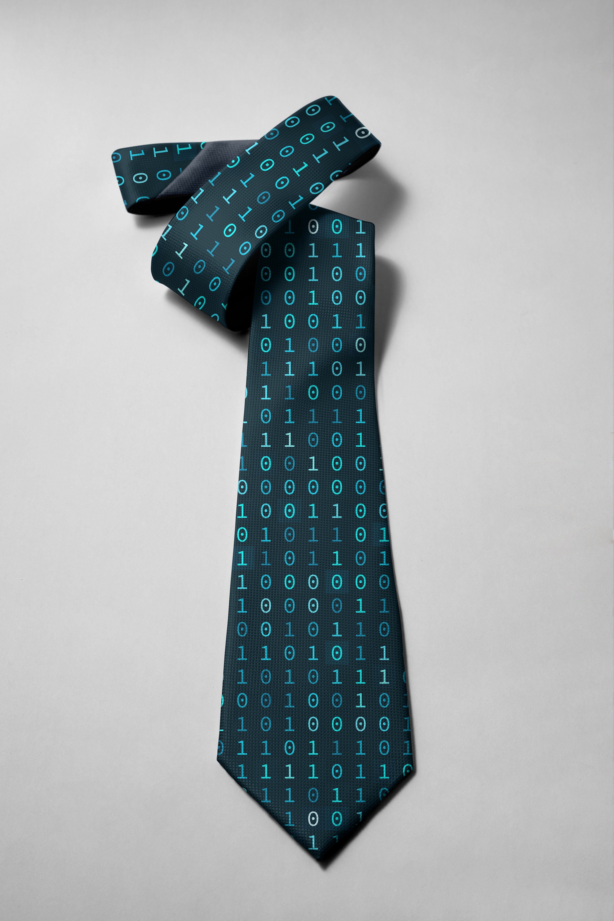 Computer Binary Code Tie Gift for Him, Computer Science Gift for ...