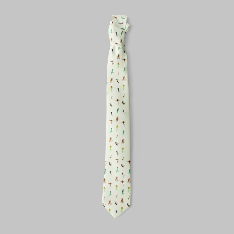 Fly Fishing Tie Fishing Lover Tie Fish Necktie for Him - Etsy