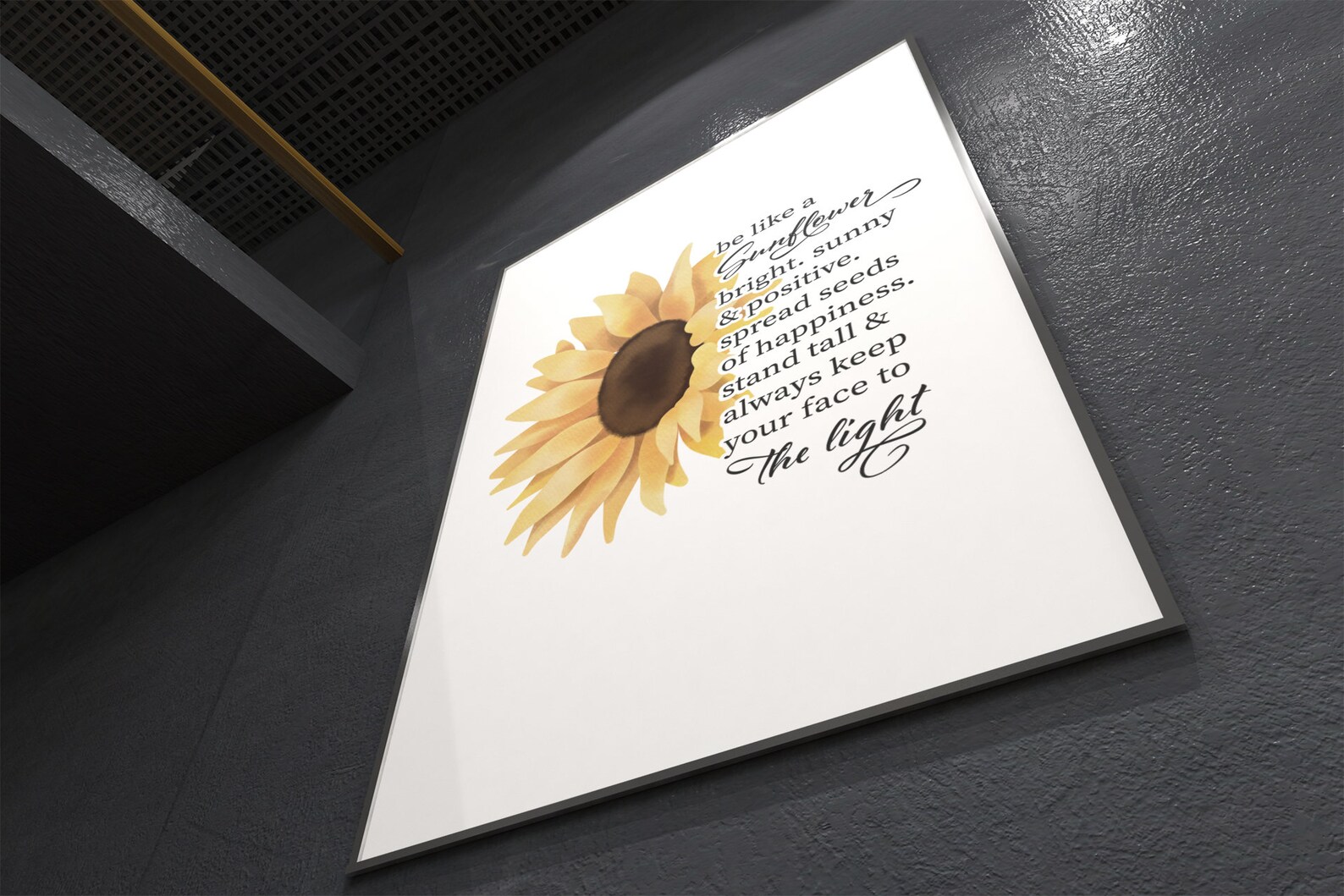 Advice From A Sunflower Sign / Be Like A Sunflower Print / Sunflower ...