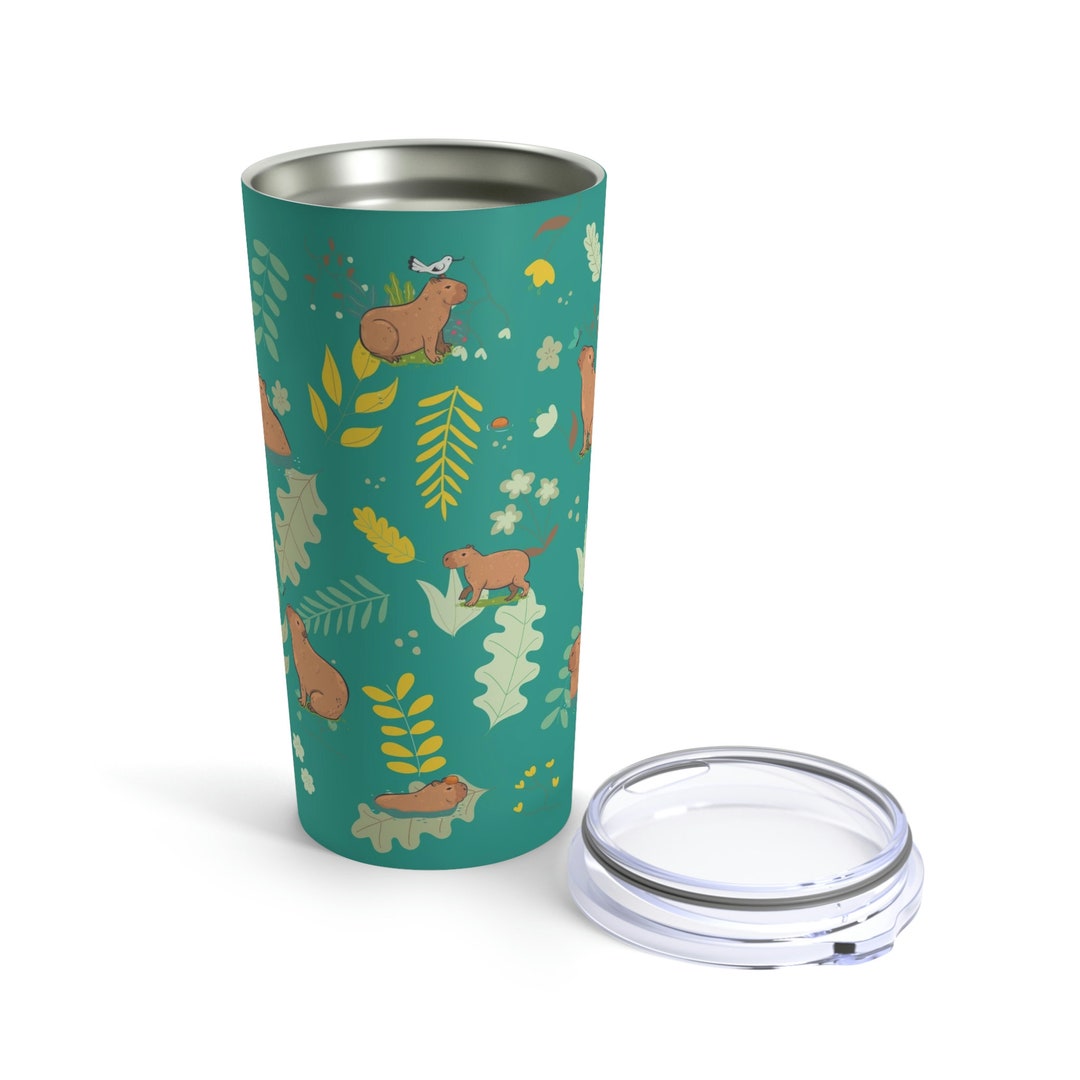 Cute Capybara Tumbler, 20 Oz, Capybaras Chllin Travel Mug, Gift for ...