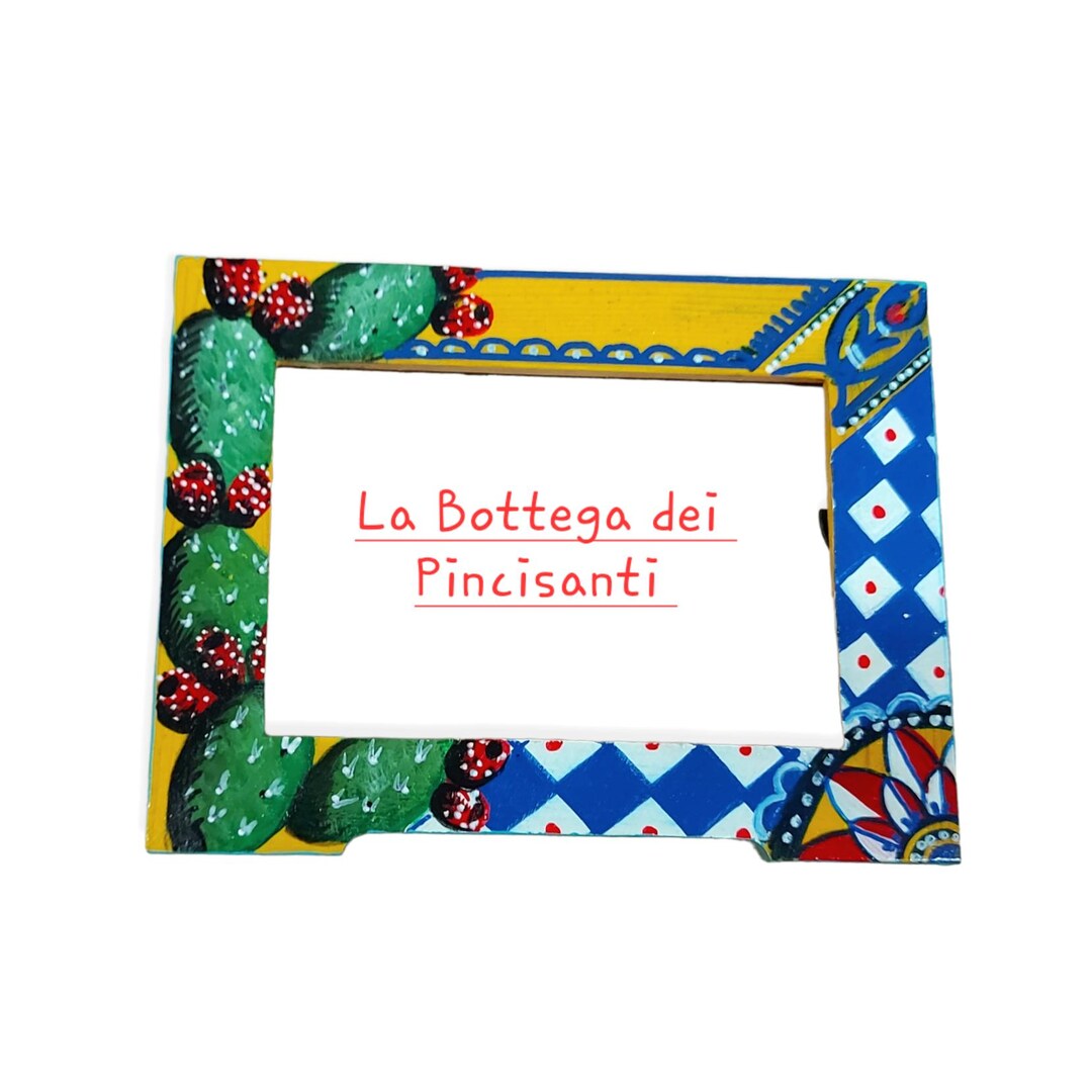 Wooden Frame, Hand-painted Photo Holder, Customizable Wall or Table ...