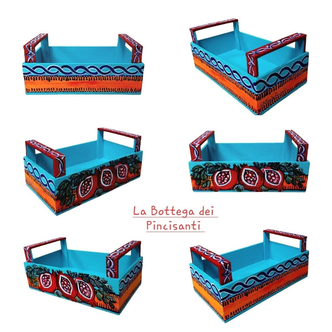 Bread Bin, Hand-painted Wooden Storage Box, Ideal for Your Colorful ...