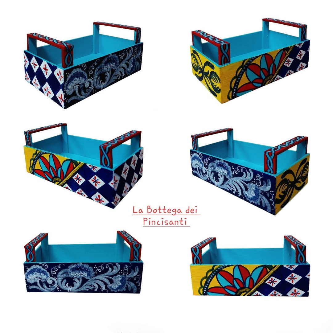 Bread Bin, Hand-painted Wooden Storage Box, Ideal for Your Colorful ...