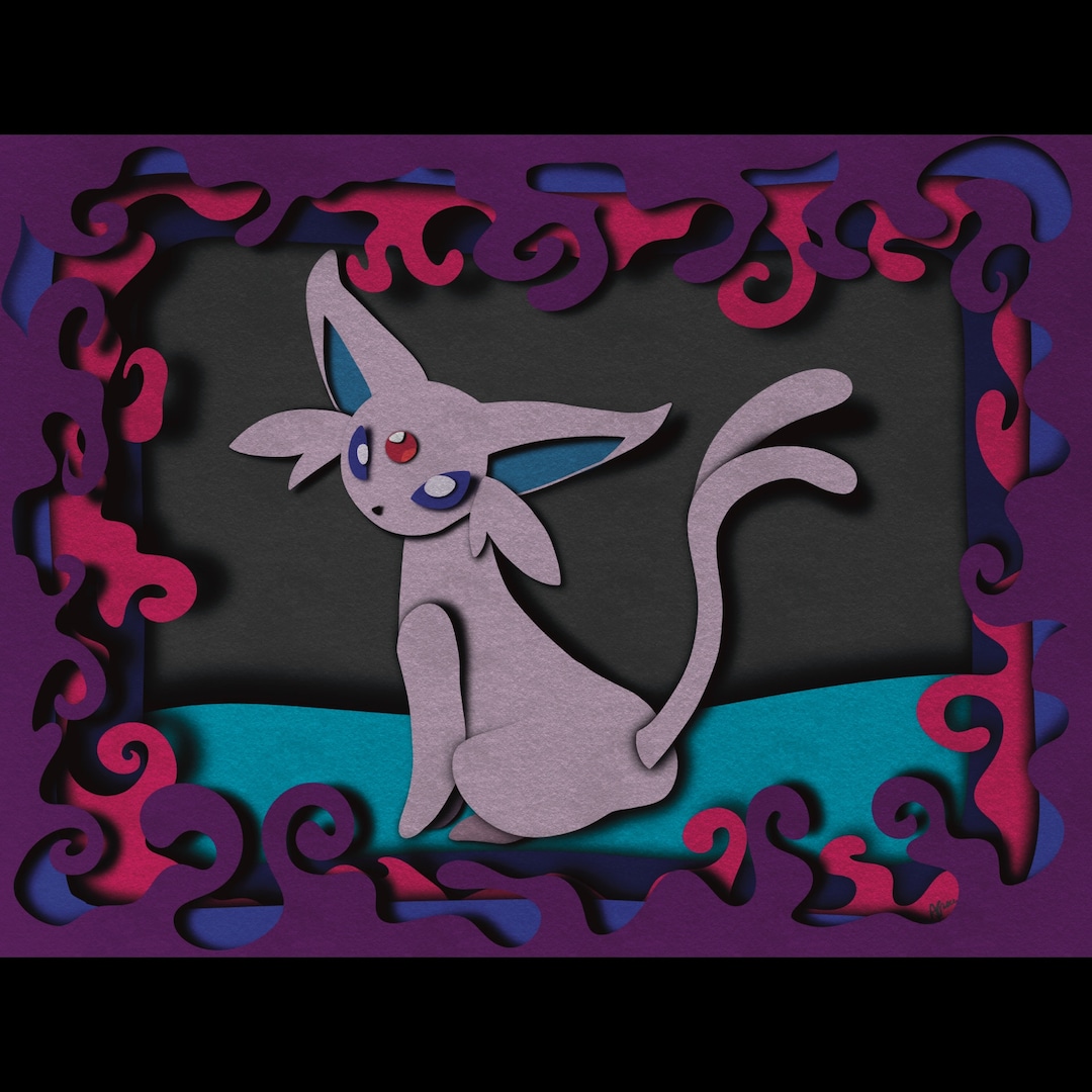 Espeon Anime Art Print Posters, Multiple Size Options - Etsy