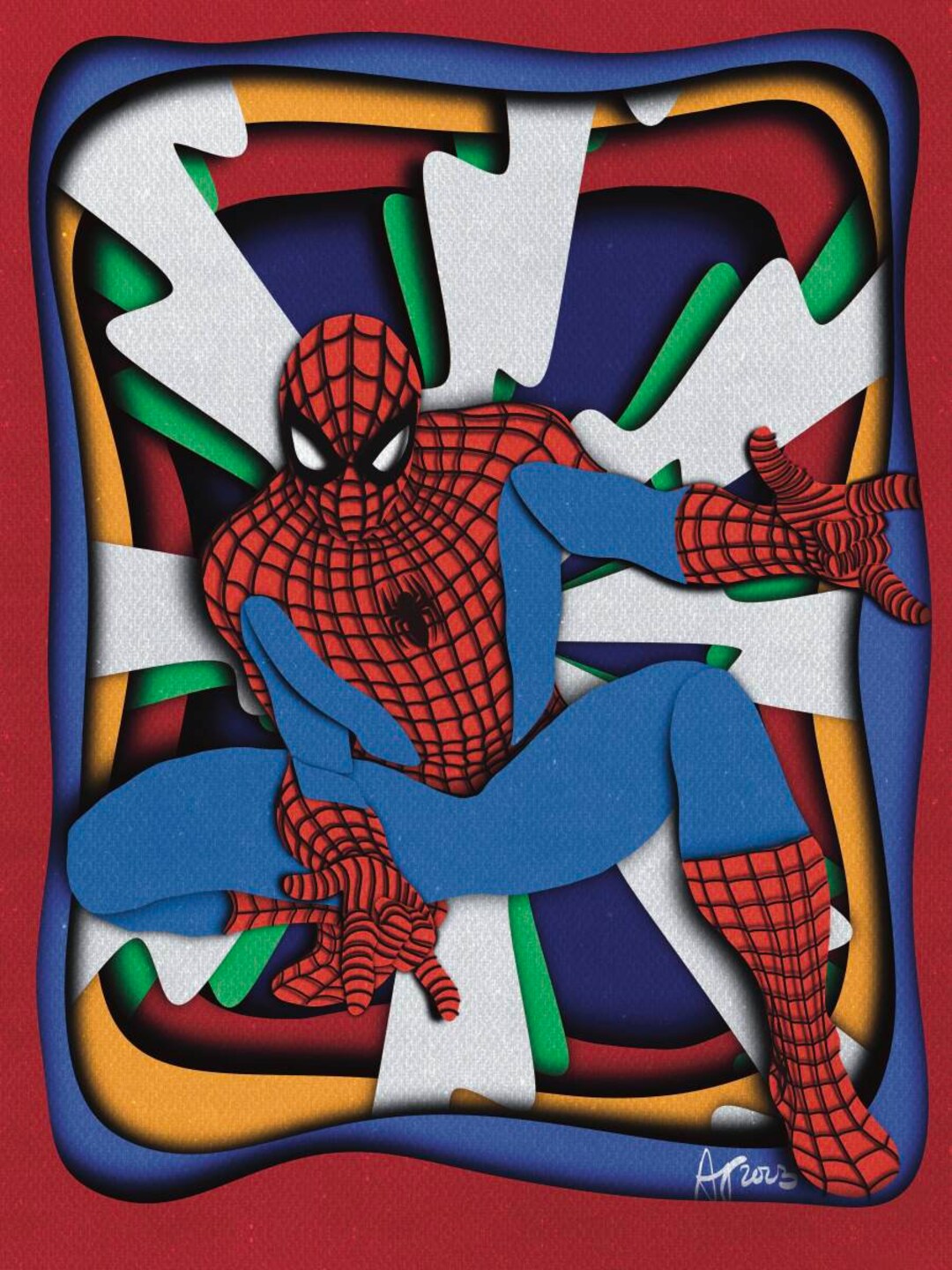 Spider-man Art Print Poster Multiple Sizes - Etsy