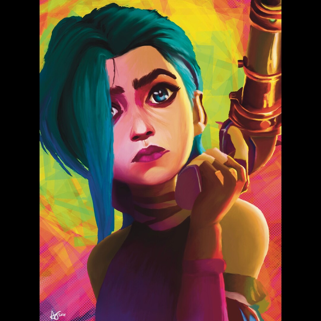 Jinx Powder Lol Arcane Antihero Art Print Poster, Multiple Sizes - Etsy
