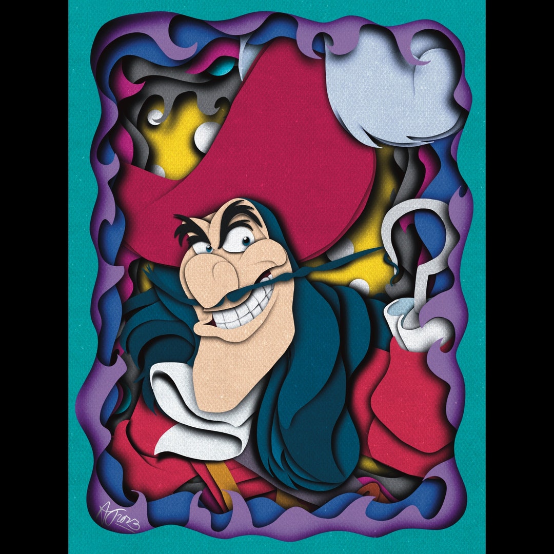 Captain Hook Art Print Movie Dorm Room Posters, Multiple Sizes - Etsy