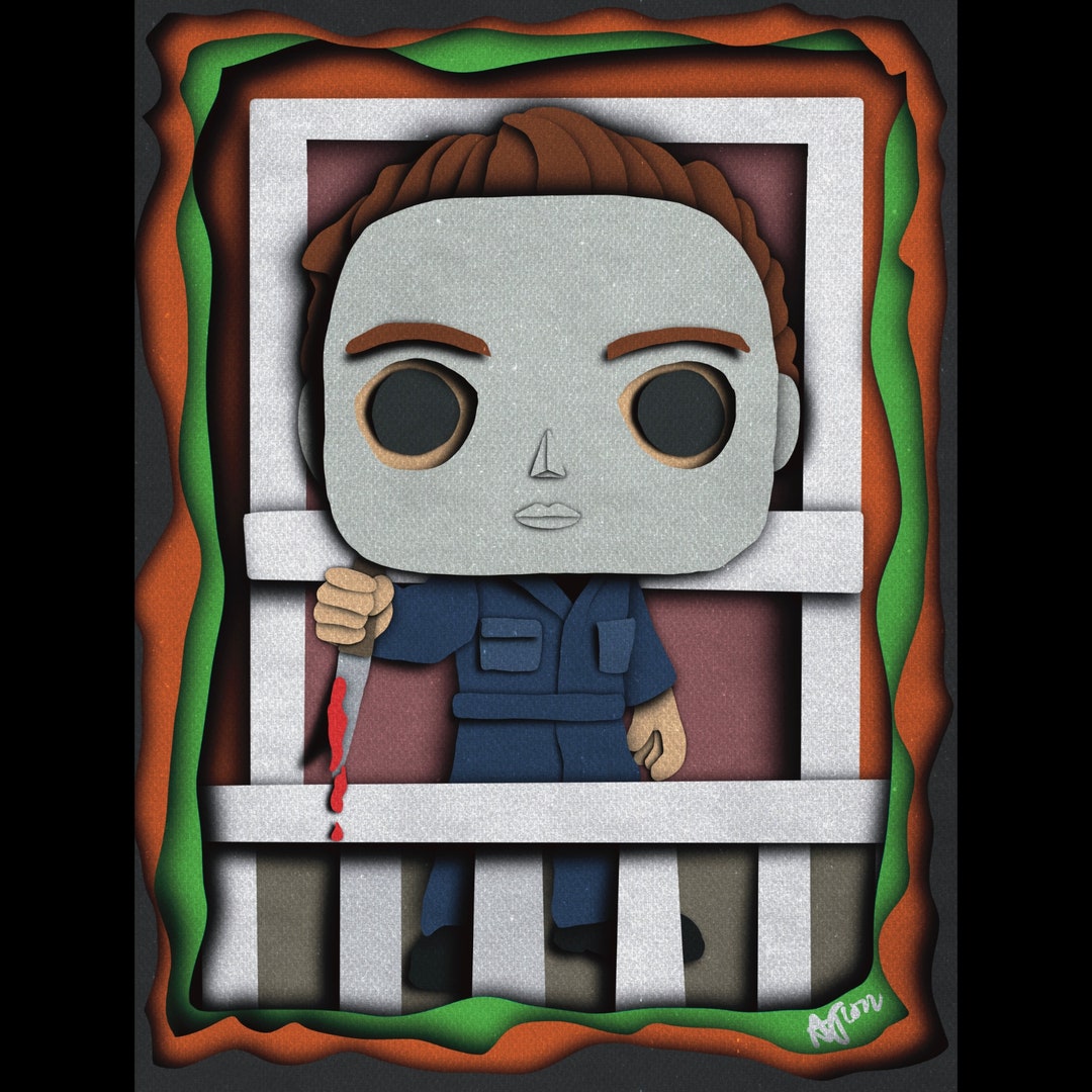 Spooky Cute Slasher Art Horror Villain Dorm Room Poster Art Print ...