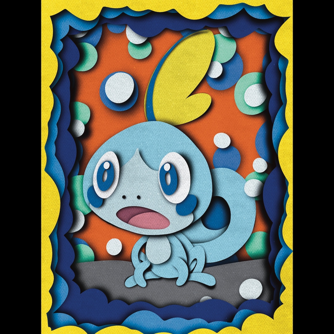 Sobble Pokemon Anime Art Print Poster Dorm Room Artwork Multiple Size ...