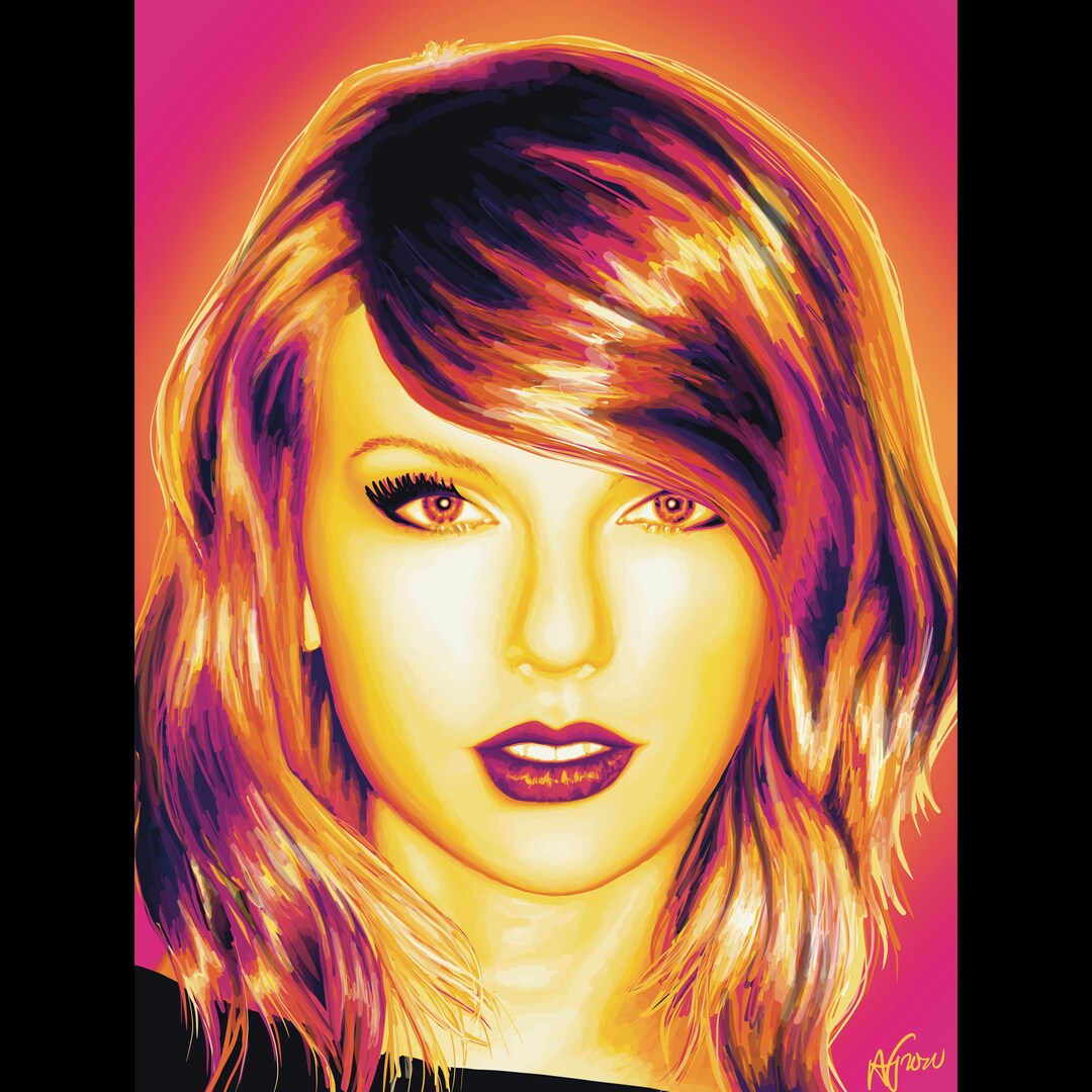 Taylor Swift Swiftie Drawing Art Print Poster, Assorted Sizes - Etsy