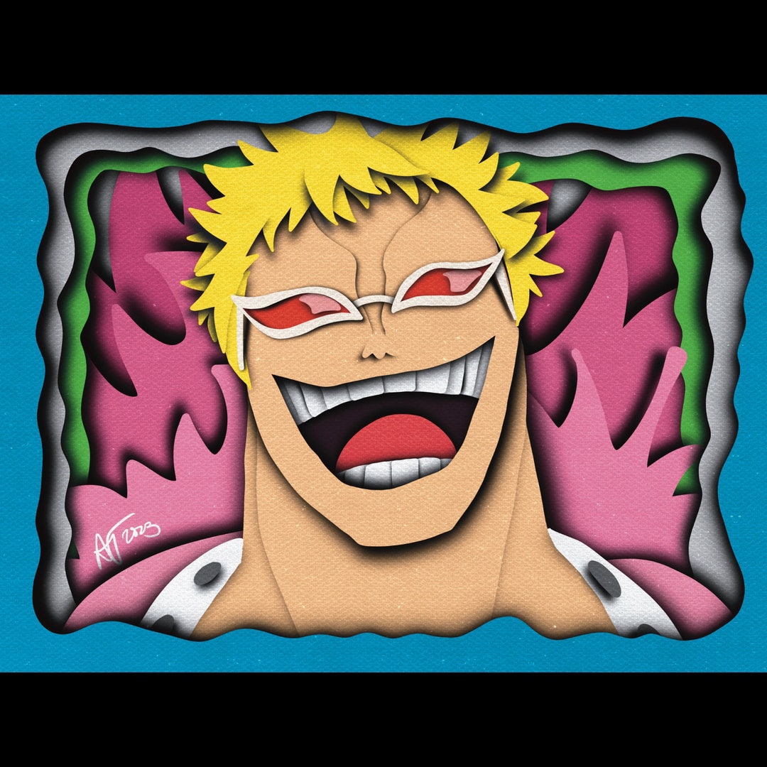 Anime Villains Doffy Doflamingo One Piece Poster Dorm Room Art Multiple ...