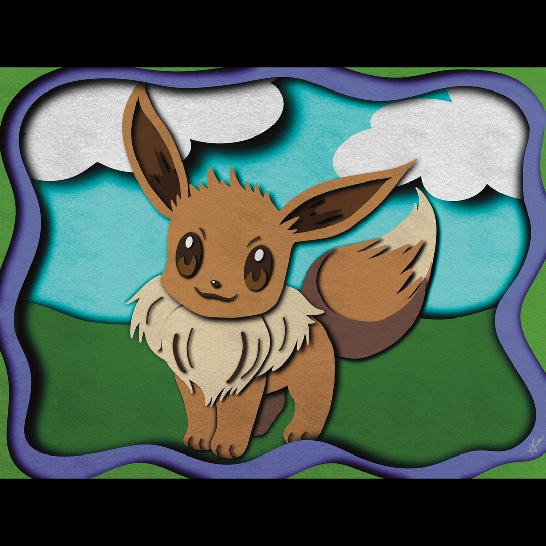 Pokemon Eeveelutions Eevee Anime Art Print Posters, Multiple Size ...