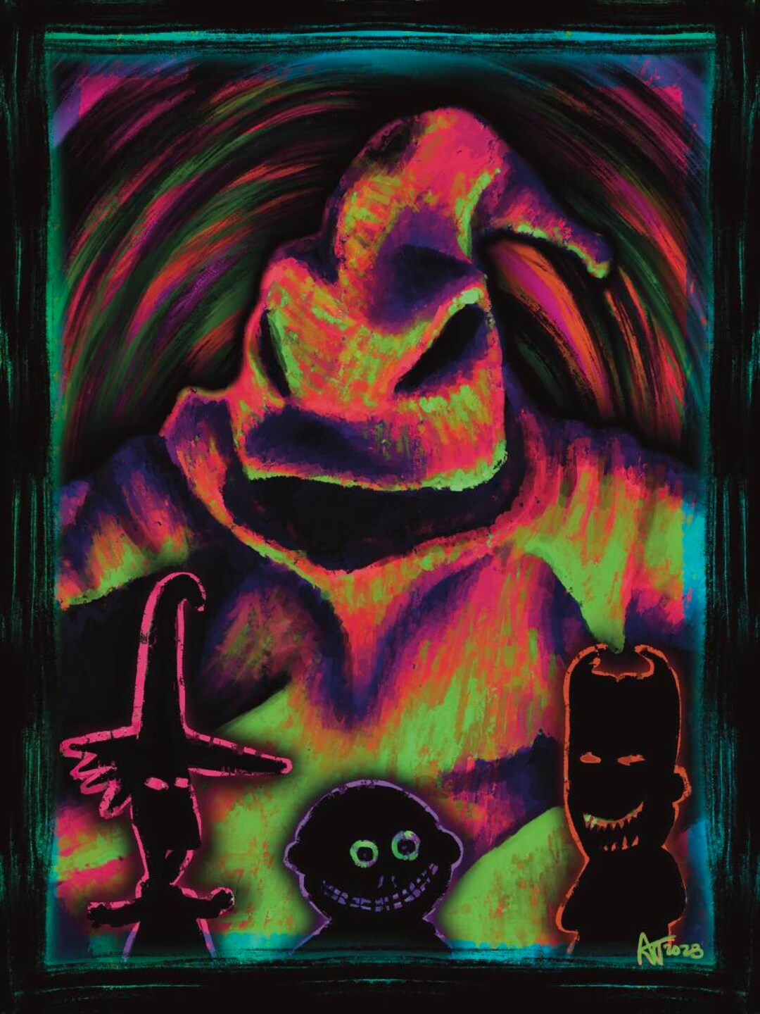 Oogie Boogie Art Print Poster, Assorted Sizes - Etsy