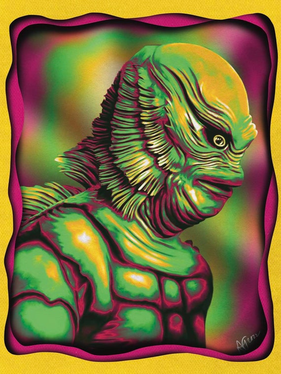 Creature From the Black Lagoon Art Print Poster 12x16 - Etsy