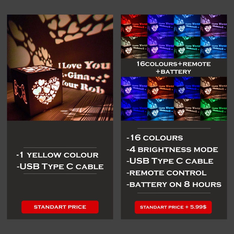 Magic Box, Romantic Gift Quotes, Romantic Light Gift, Custom Proposal ...