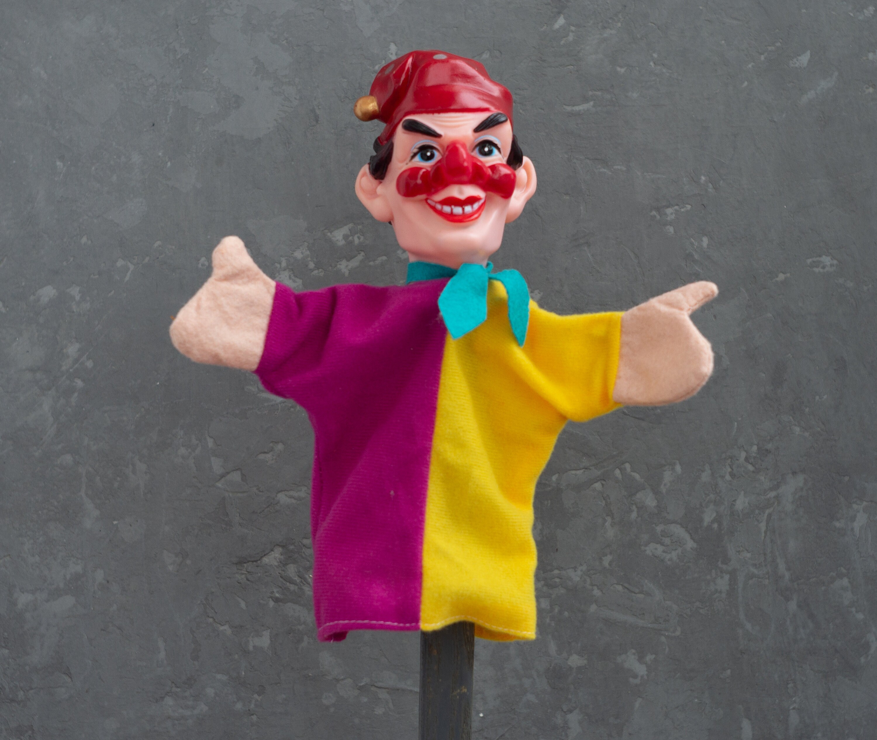 Clown Hand Puppet Punch And Judy Show Jester Clown Puppet | Etsy