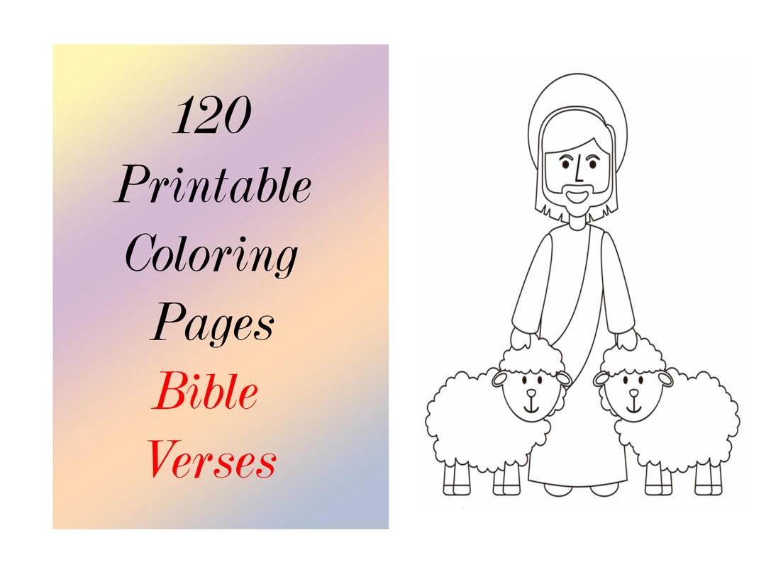 Bible Verses Coloring Pages PDF / Printable Catholic Jesus Cute Easy ...