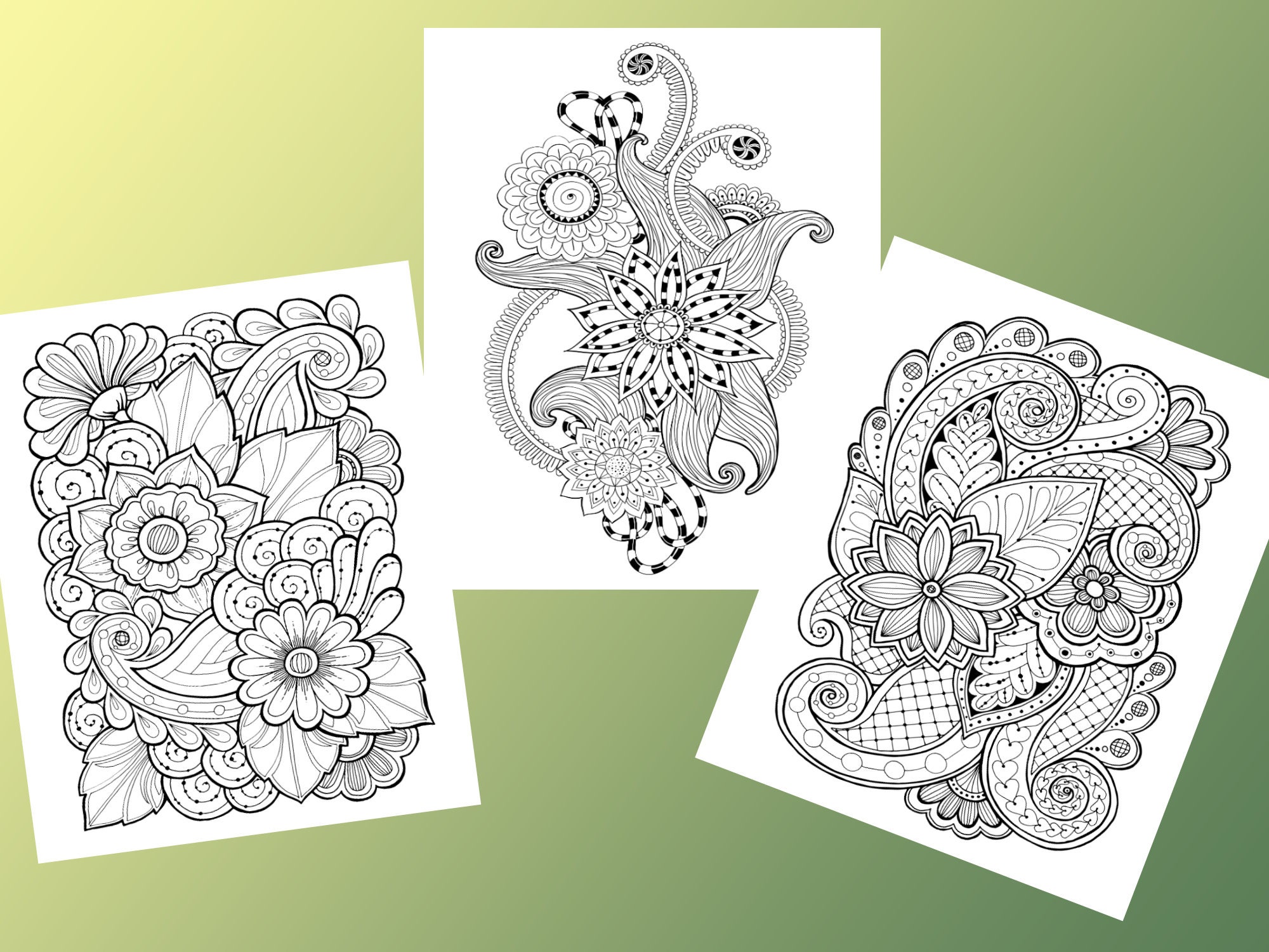 Coloring Pages Flowers PDF, Printable Cute Easy Color Pages to Print ...