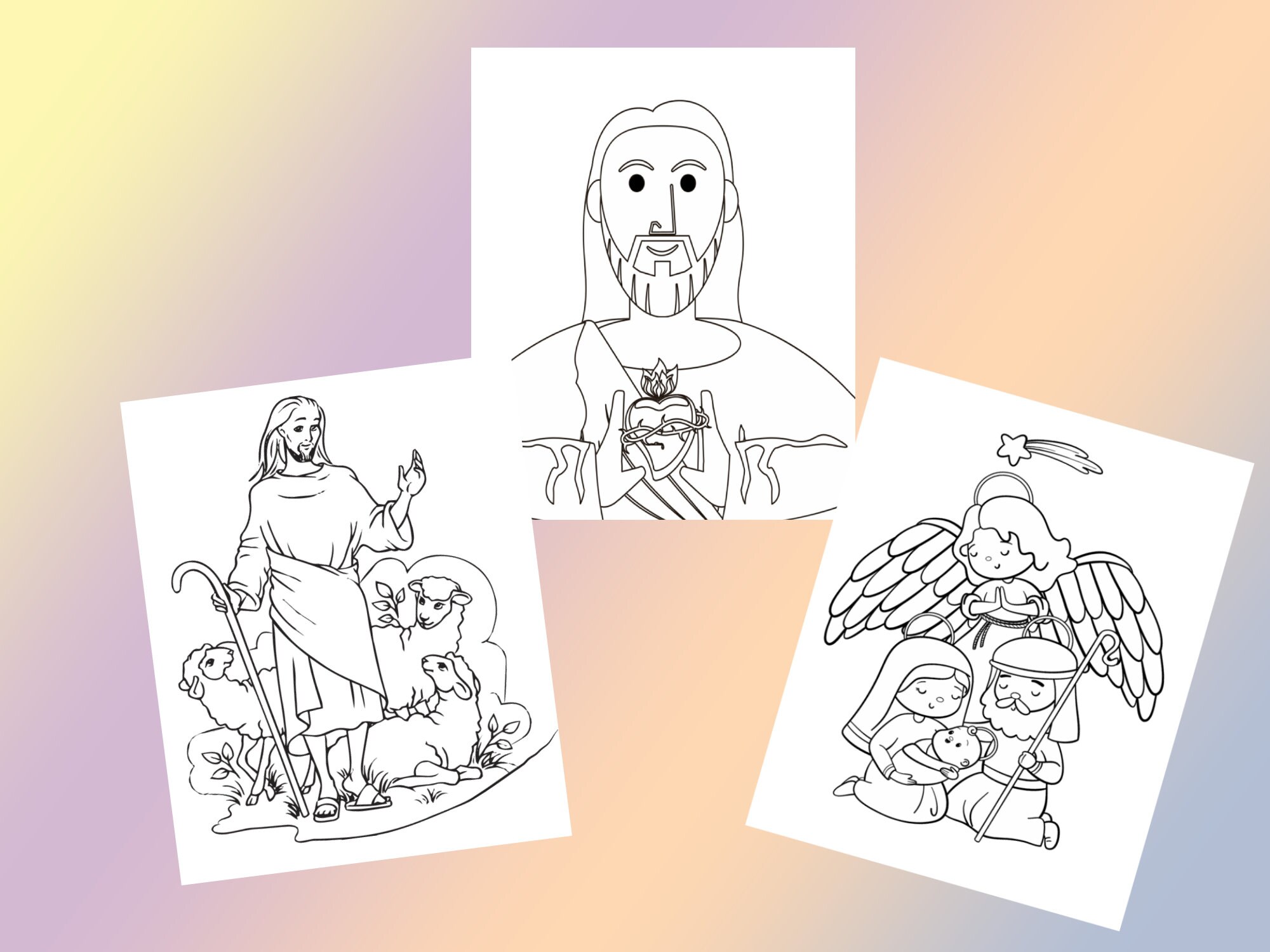 Bible Verses Coloring Pages PDF / Printable Catholic Jesus Cute Easy ...