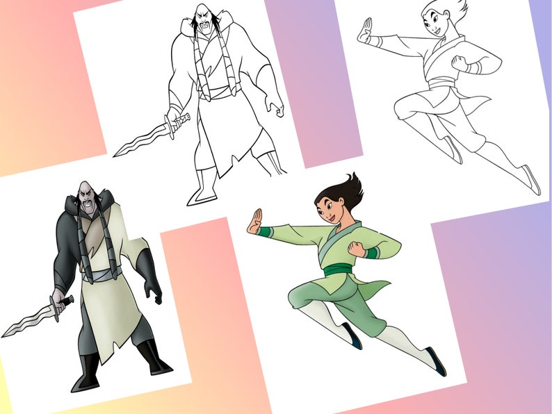 Coloring Pages PDF / Printable Cute Princess Easy Color Sheets - Etsy