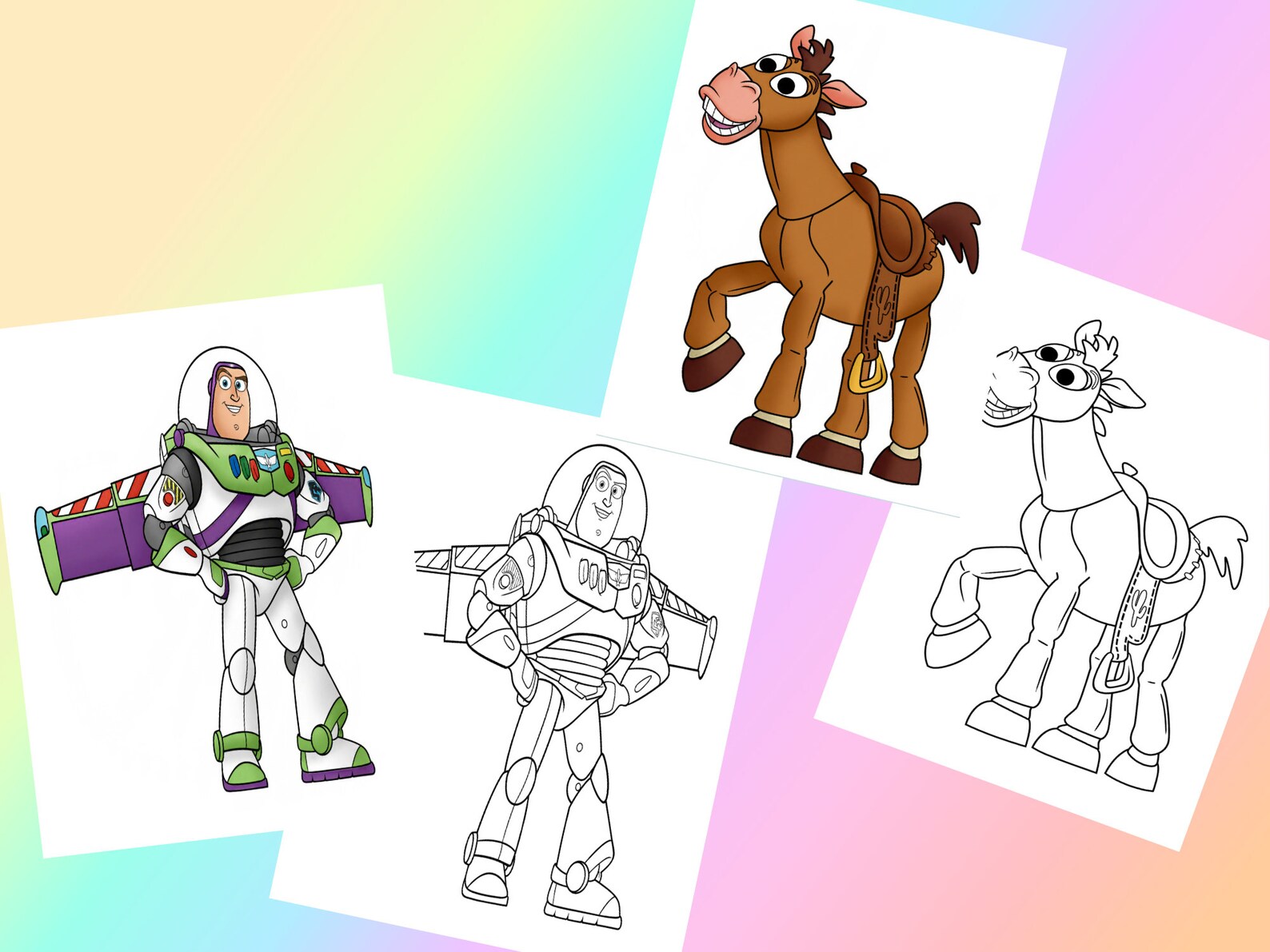 Coloring Pages for Kids PDF / Cute Coloring Book / Printable | Etsy