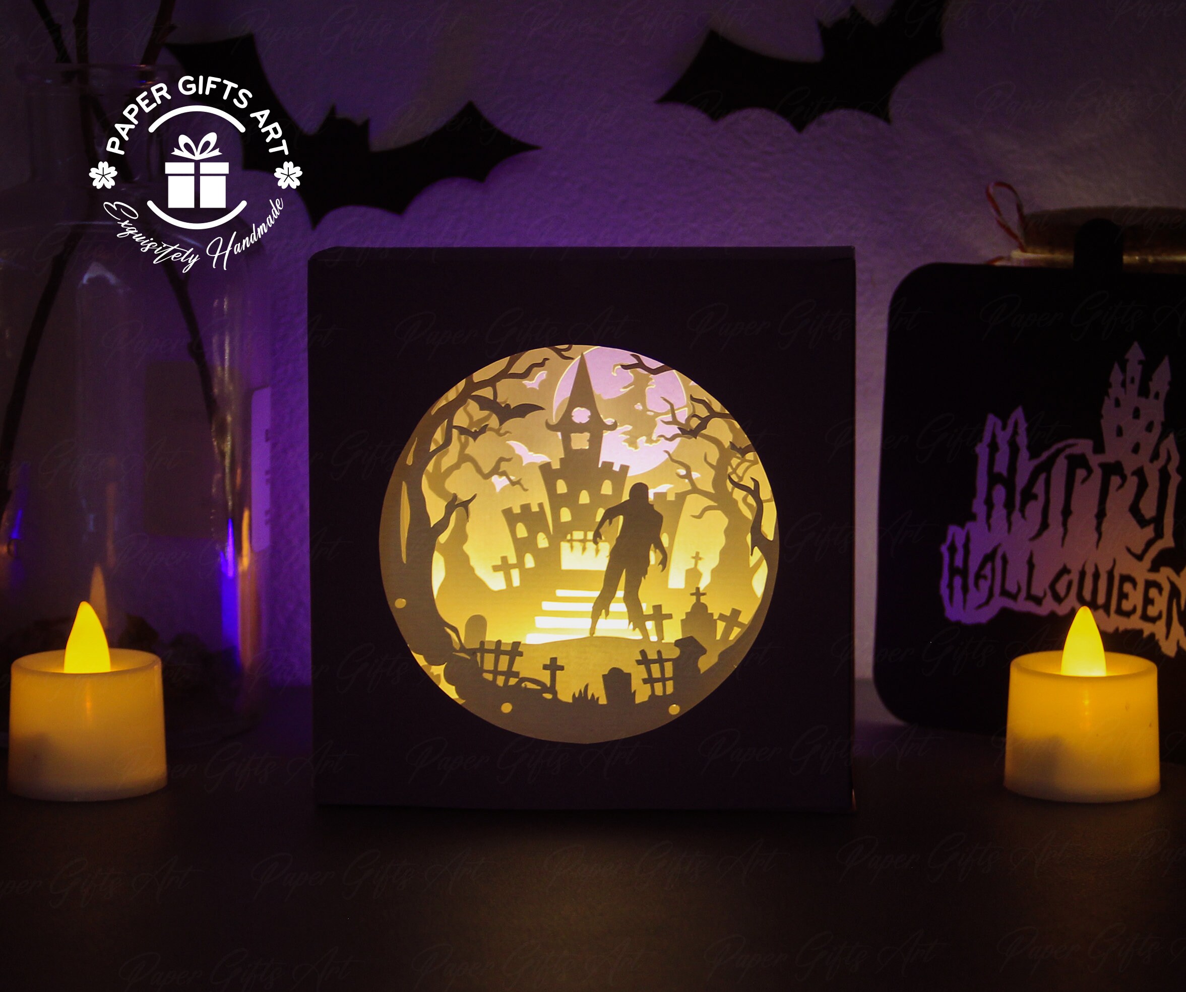 My Stery Box Flat Folding Halloween Zombie Halloween Treat Box ...