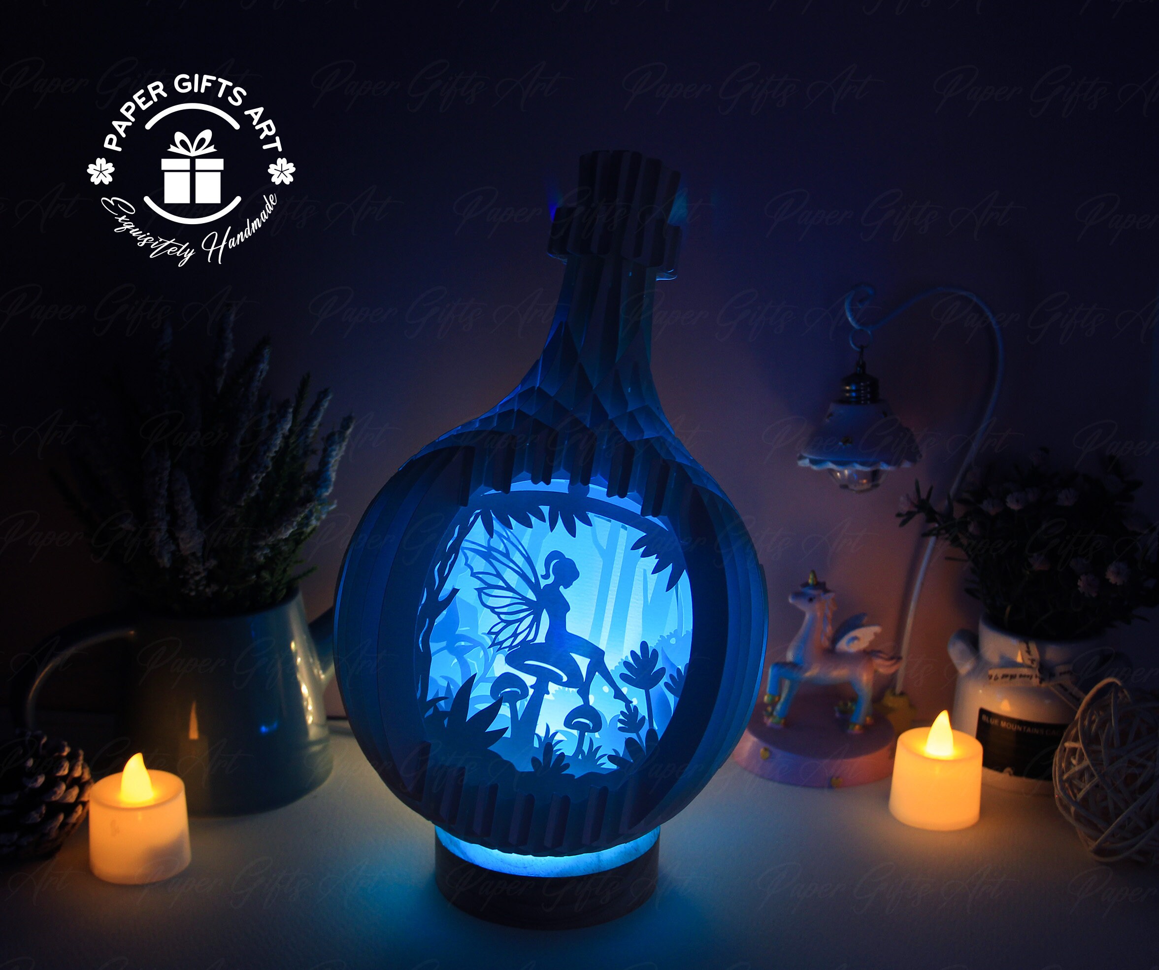 Fairy in Bottle Pop up 3D Fairy Sphere Popup Fairy Paper Cutting ...