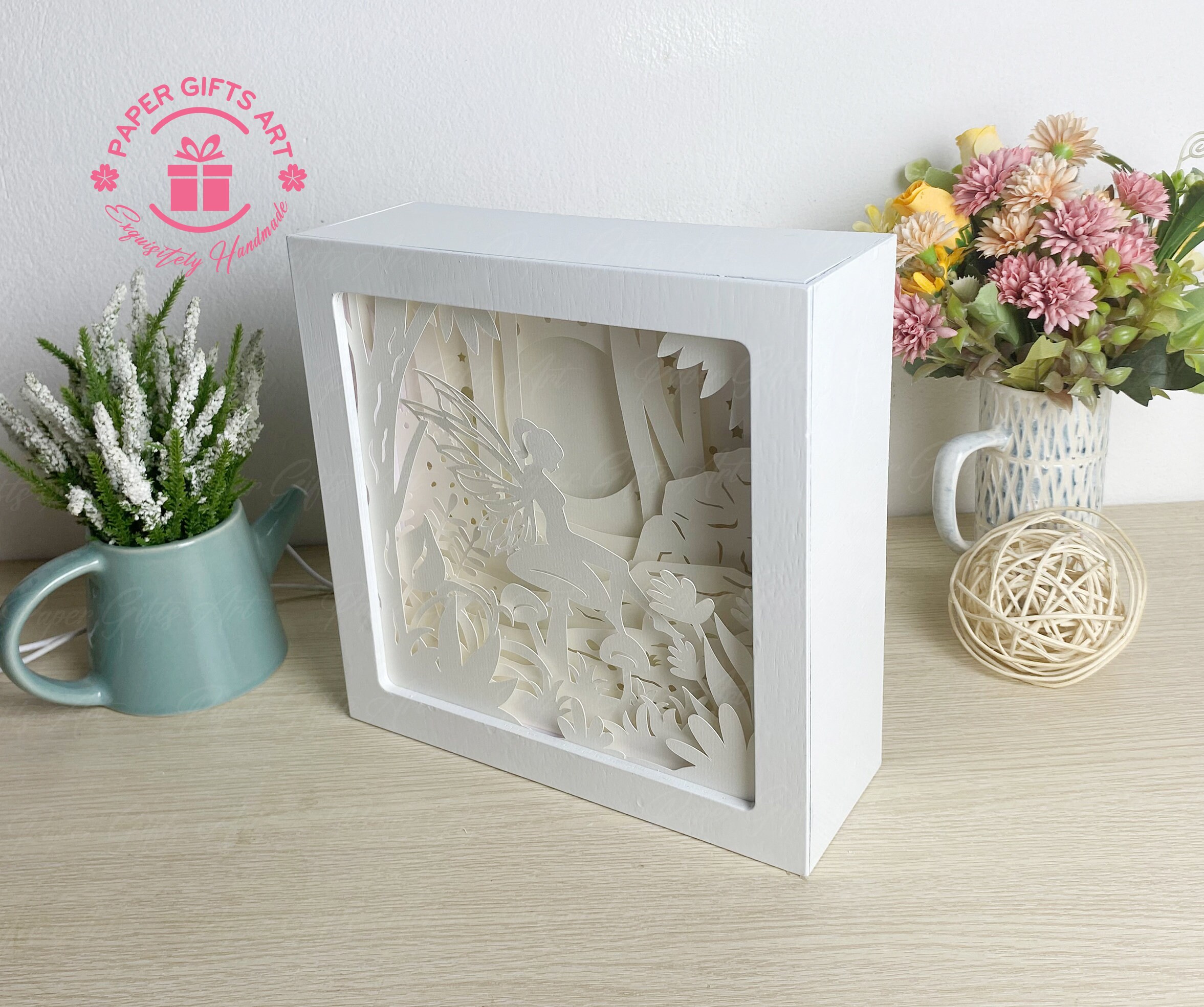 Fairy Paper Light Box DIY Paper Cut Light Box 3D Svg File - Etsy