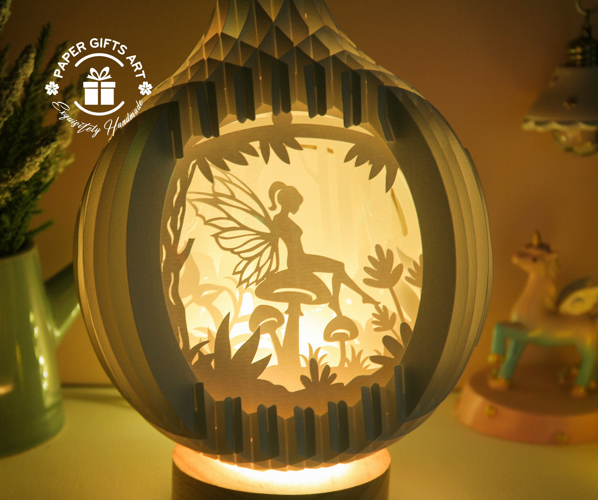 Fairy in Bottle Pop up 3D - Fairy Sphere Popup - Fairy Paper Cutting ...