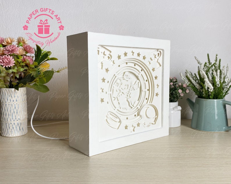 Rugby Shadow Box,sports Lightbox SVG Template Digital Template Paper ...