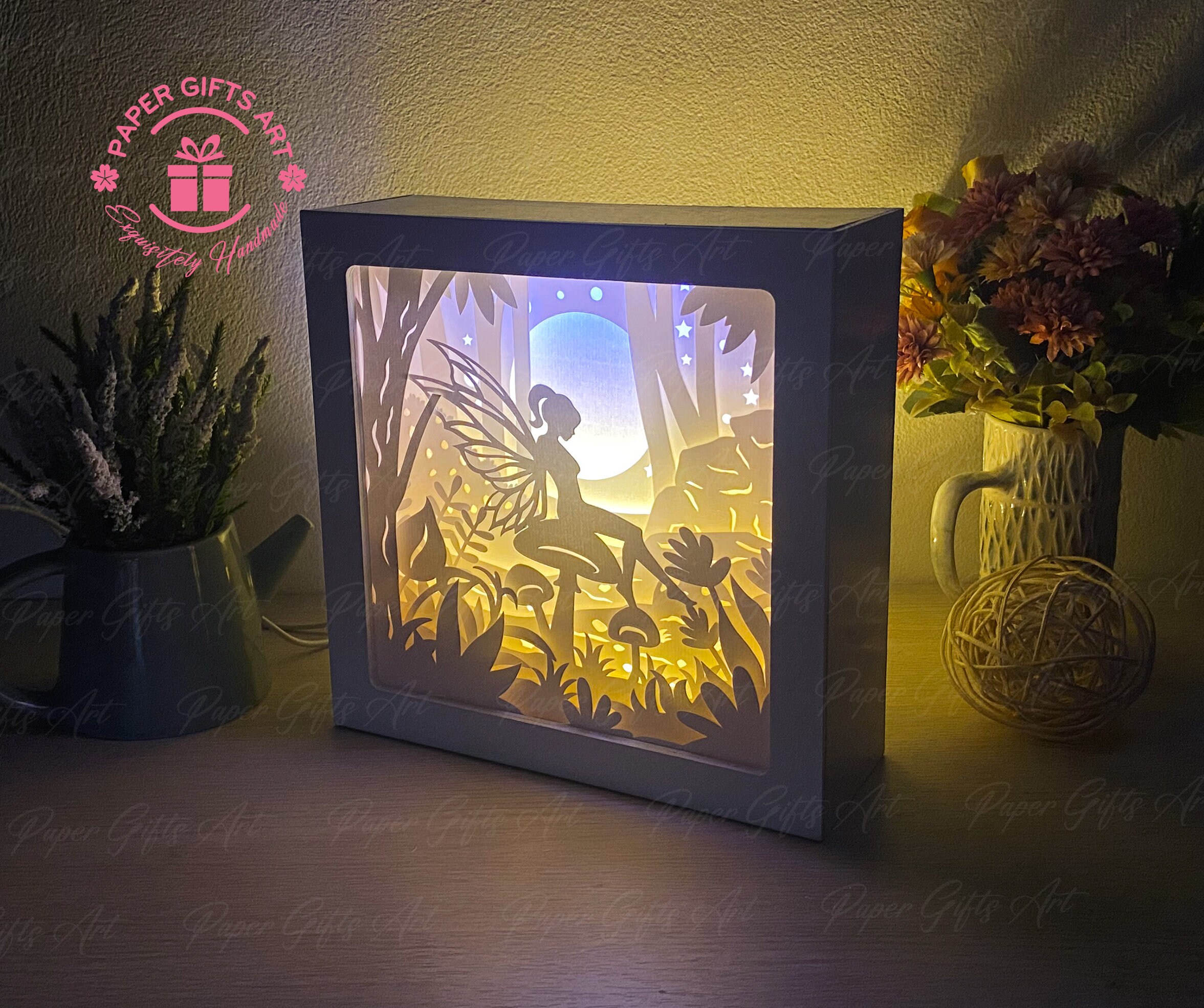 Fairy Paper Light Box DIY Paper Cut Light Box 3D Svg File - Etsy