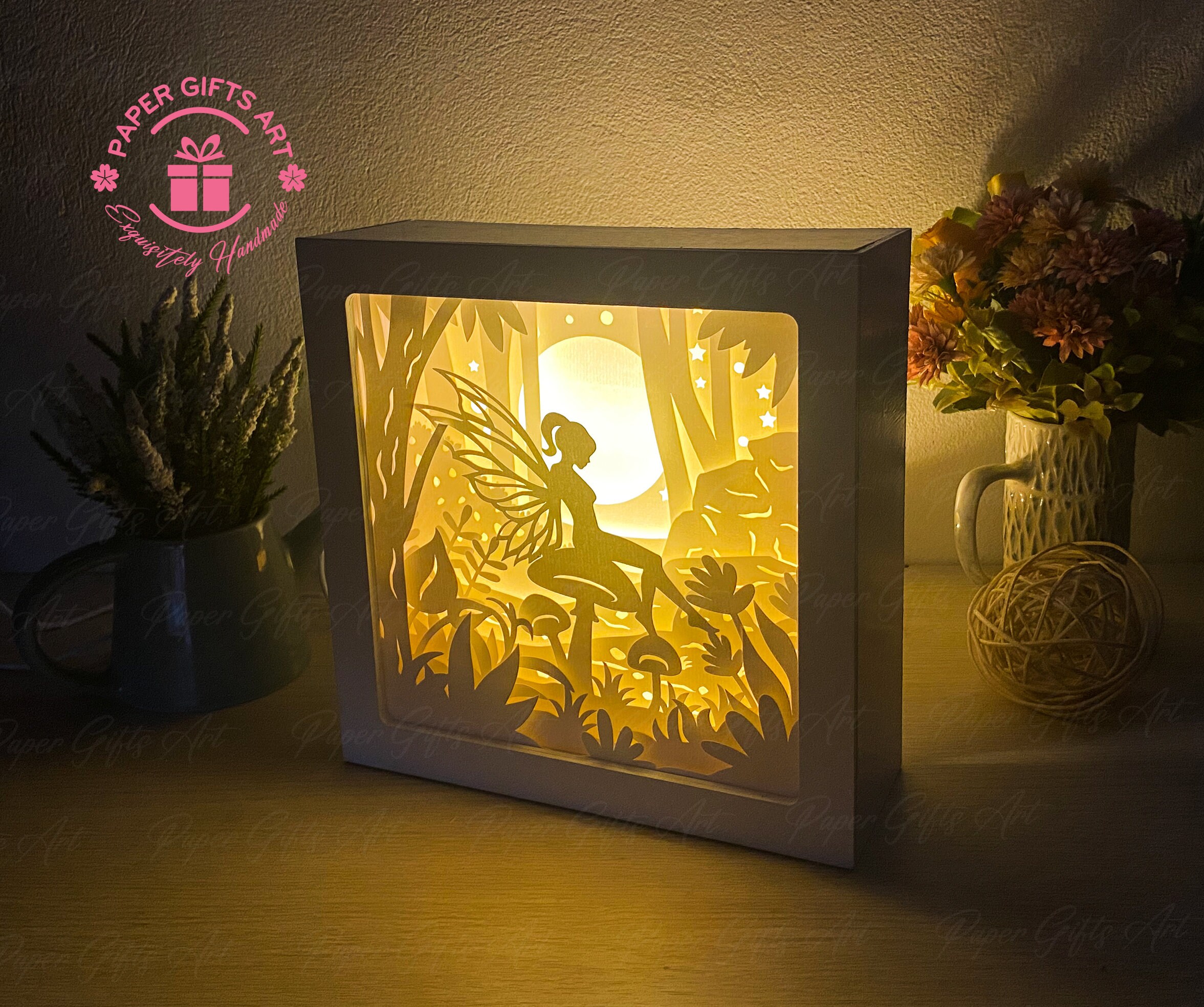 Fairy Paper Light Box DIY Paper Cut Light Box 3D Svg File - Etsy