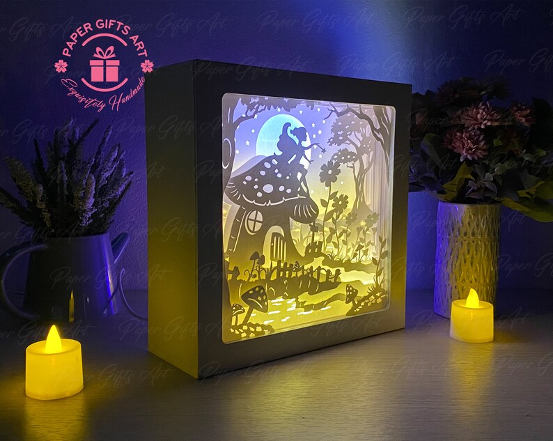 Fairy Shadow Box SVG Template Paper Cut Lightbox Template 3D Layered, Svg Template, Cutting ...