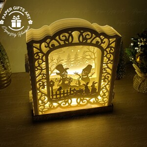 Snowman Christmas Pop up Card 3D - Template Files - SVG Files - Digital ...