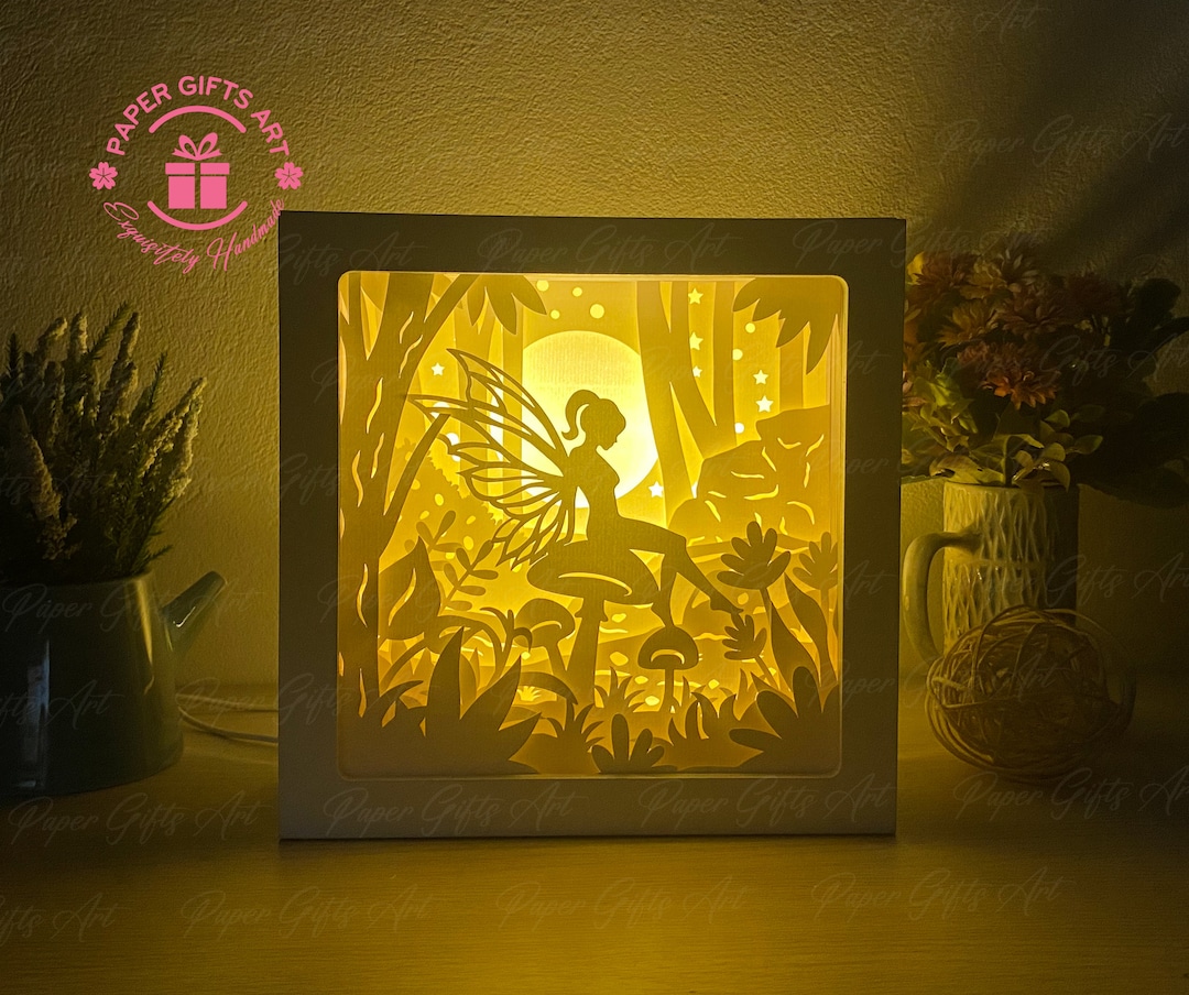 Fairy Paper Light Box, DIY Paper Cut Light Box 3D Svg File, Cricut Cut ...