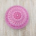 Orchid Pink Mandala Stone, Acrylic Mandala Decor for Table, Dotting Art ...