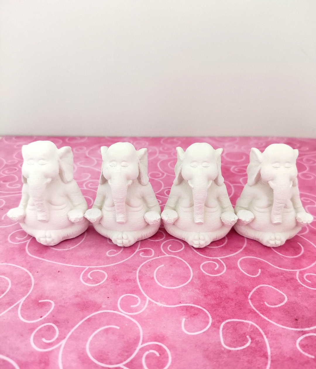 Ready to Paint Elephant Figurines, Paint Your Own Animal, Unpainted ...