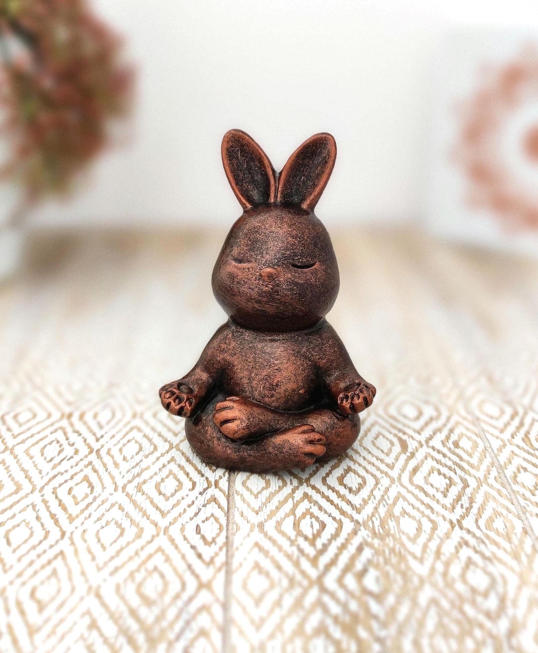 Yoga Rabbit Figurine, Yogi Animal Sculpture, Yoga Pose Sculpture for ...