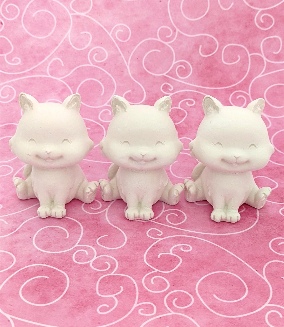 Ready to Paint Cats, Paint Your Own Cat Statue, Unpainted Ceramic ...